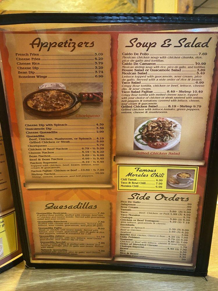 Menu at Los Tres Amigos restaurant, Wood River, Vaughn Rd