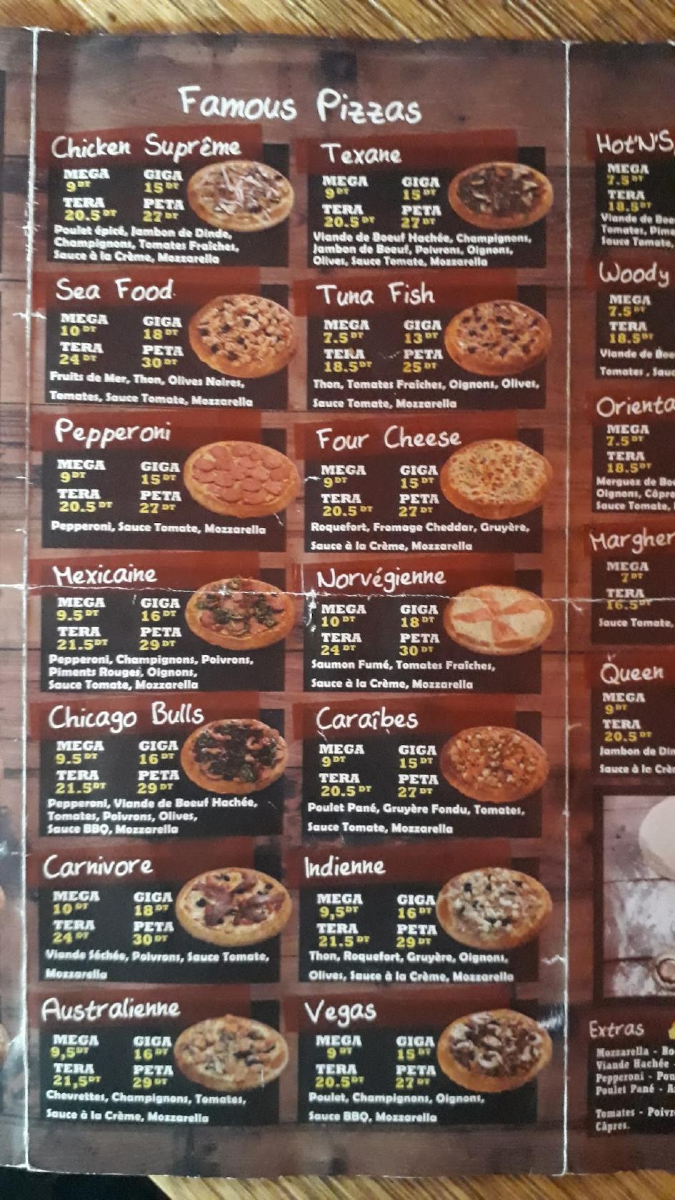 Menu at Farm Ranch El Manar restaurant, Tunis