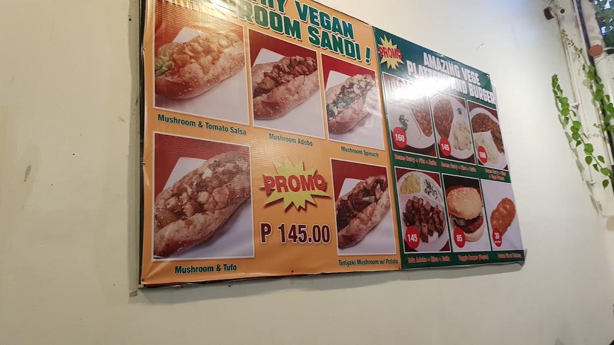 Menu at Persian Palate restaurant, Cebu City