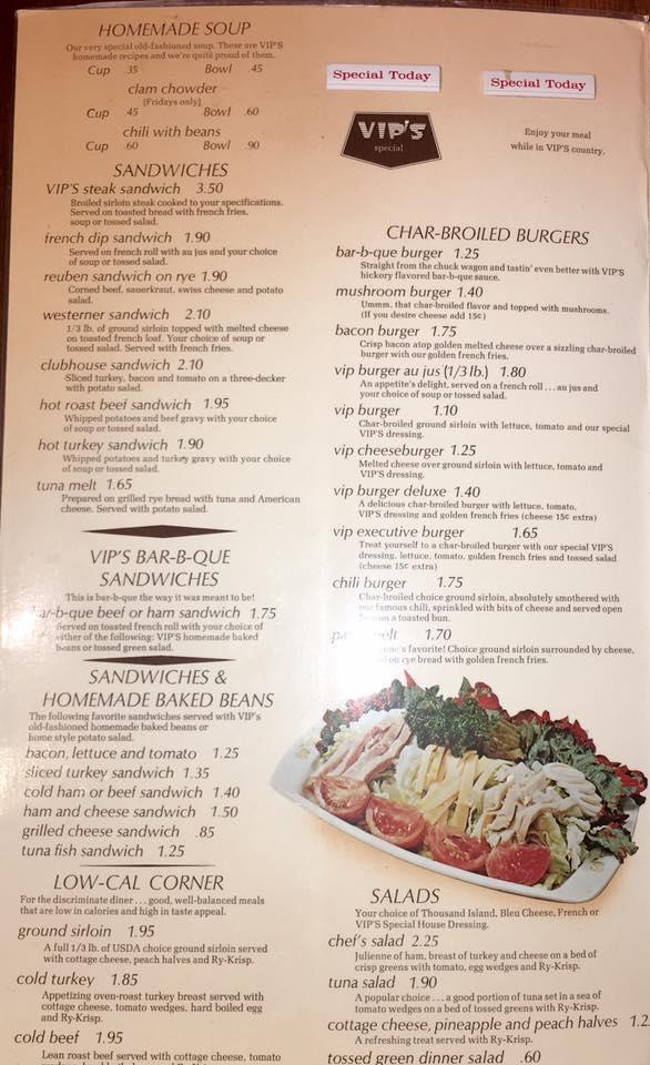 Menu at Vip's Family Restaurant Albany OR, Albany