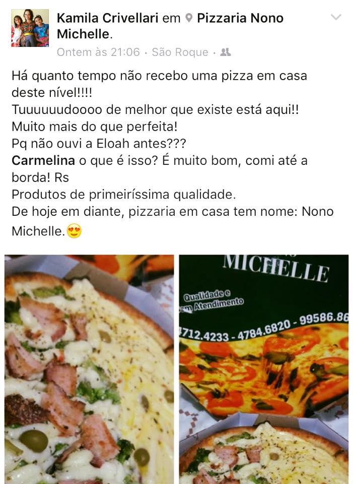 Menu at Nono Michelle pizzeria, São Roque