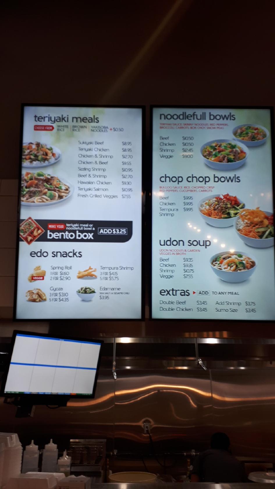 Menu at Edo Japan - North Town Centre - Grill and Sushi restaurant ...