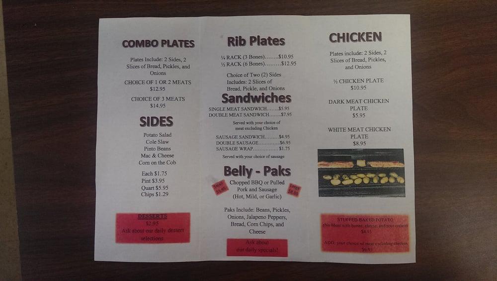 Menu at Bare Bones BBQ, Gatesville, TX-36