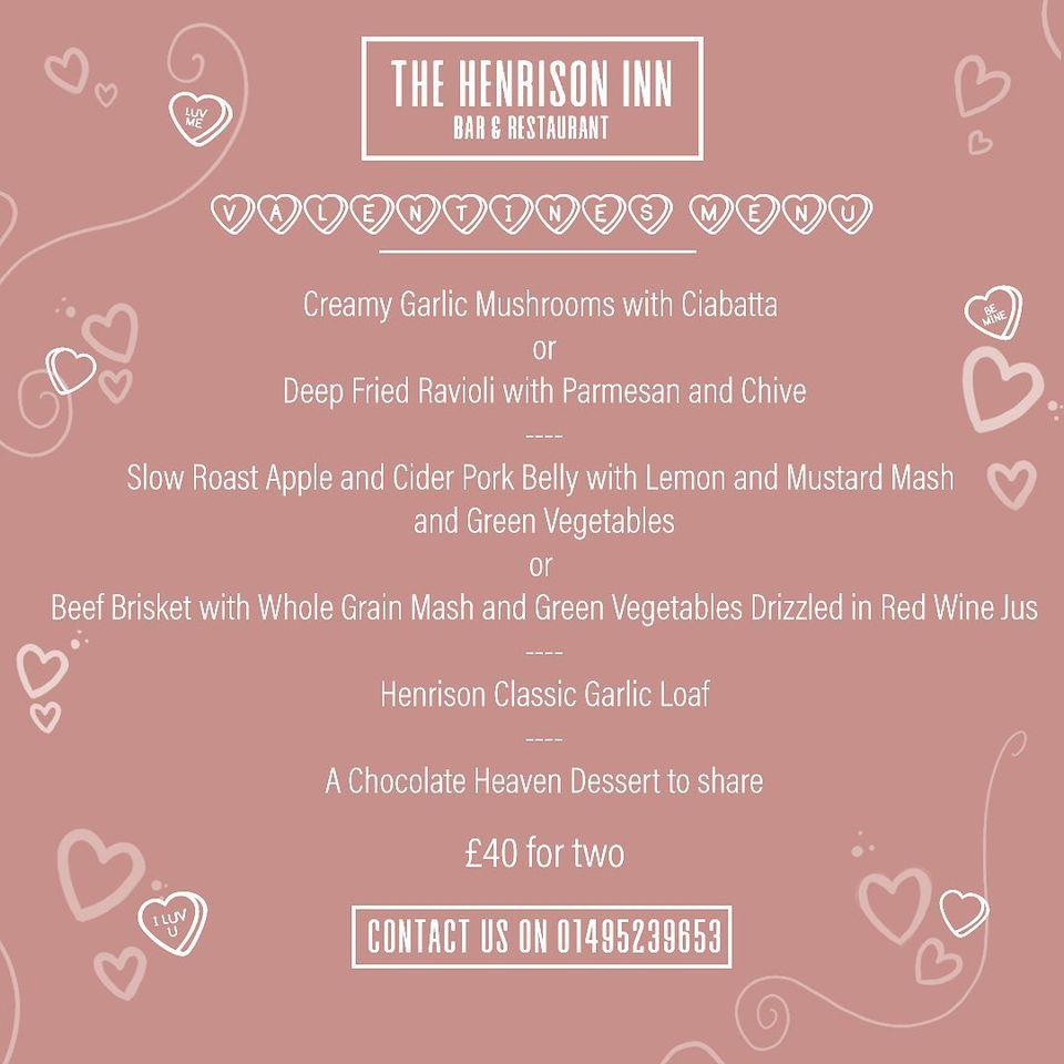 Menu at VAMOS by the river restaurant, Abertillery