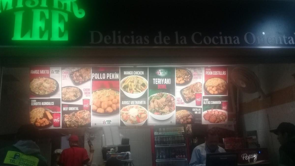 Menu at Mister Lee Cafam restaurant, Bogotá