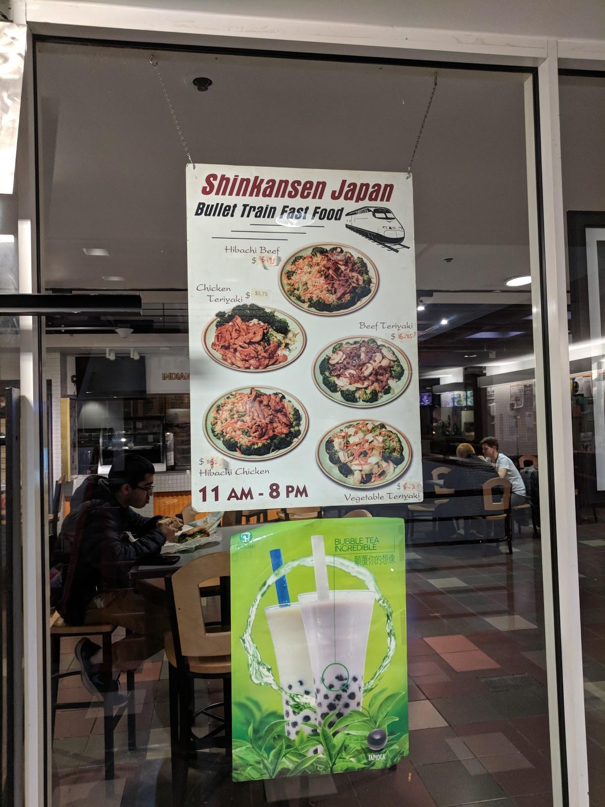 Carta de Shinkansen Japan Bullet Train Fast Food, Cambridge