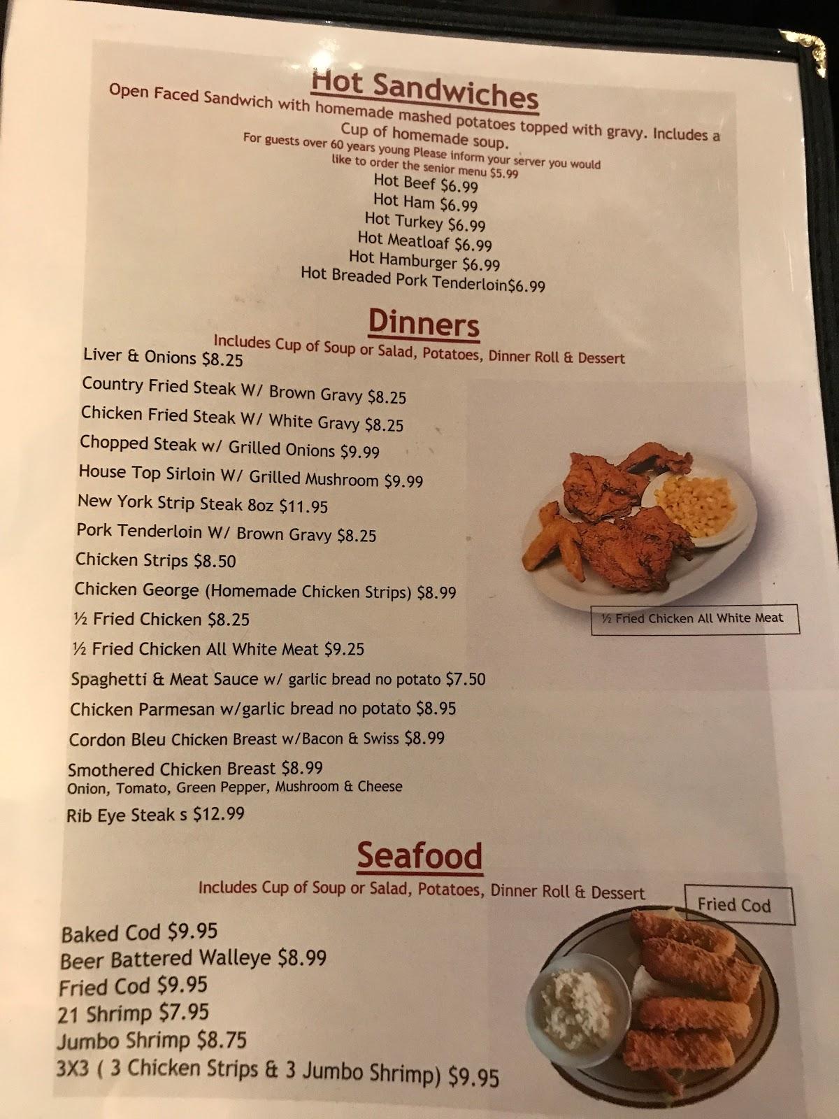 Menu at Garden View Family Restaurant lena il, Lena