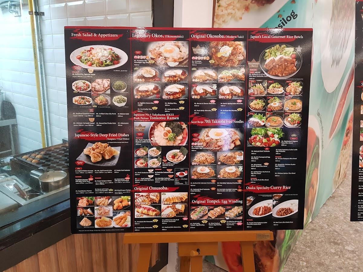 Menu at Botejyu SM City Baguio restaurant, Baguio