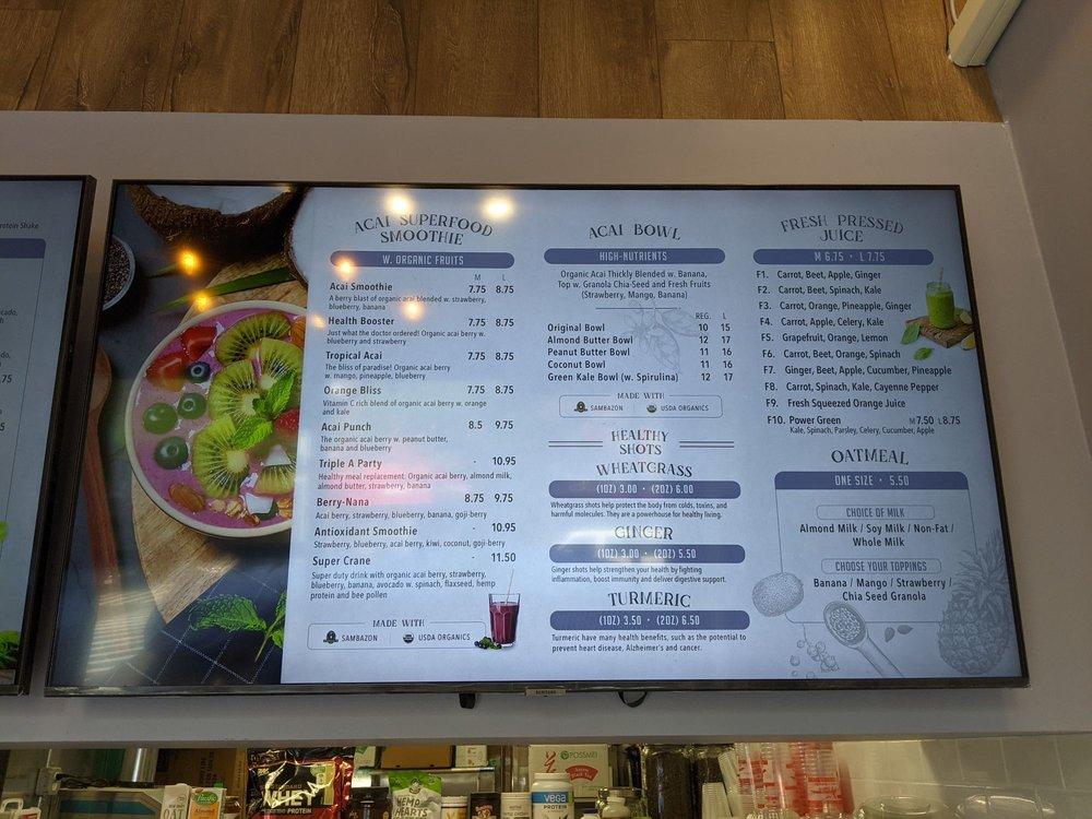 Menu at Hawa Smoothies & Bubble Tea pub & bar, West New York