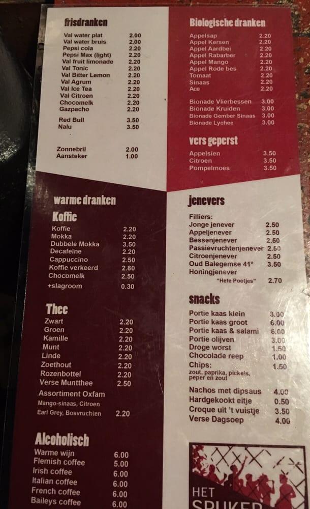 Menu at het Spijker, Ghent, Pensmarkt 3
