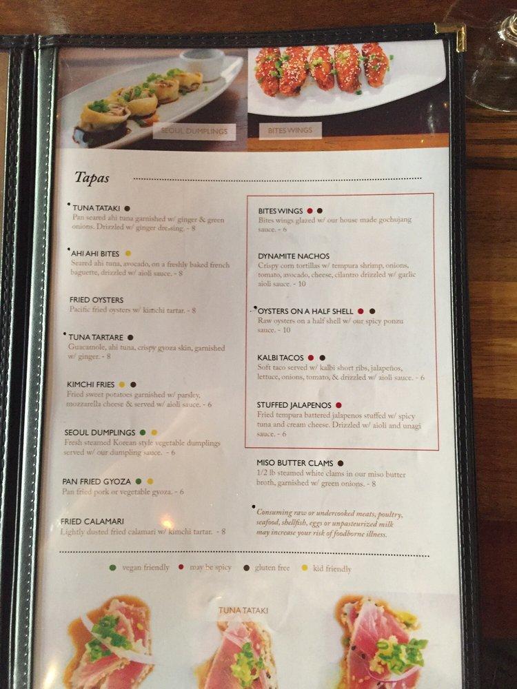 Menu at Bites Restaurant, Forest Grove