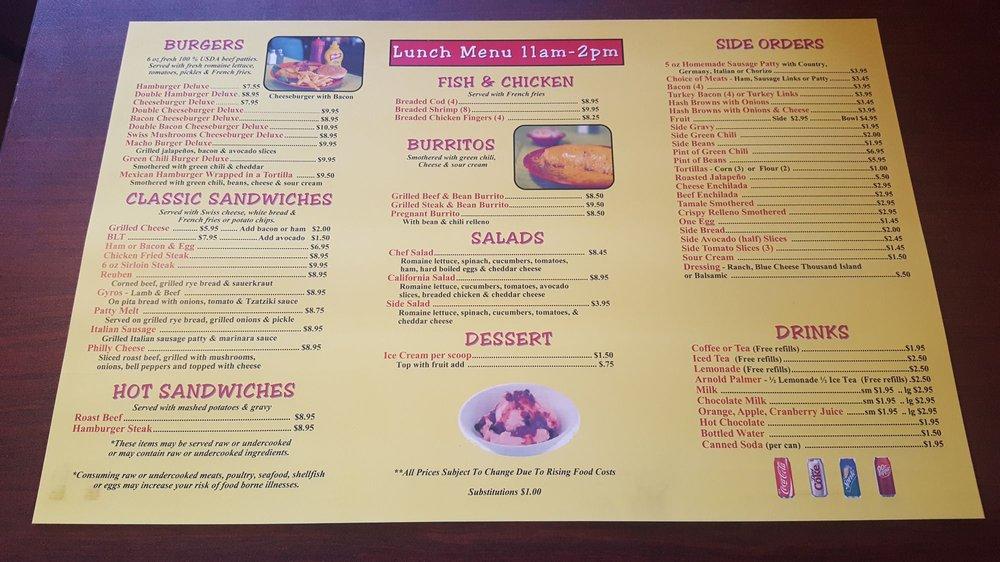 Menu at Home Cafe, Englewood, W Hampden Ave