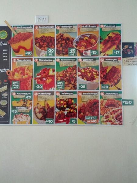 Menu at Batilongo desserts, Ensenada, Ruiz Y 9na