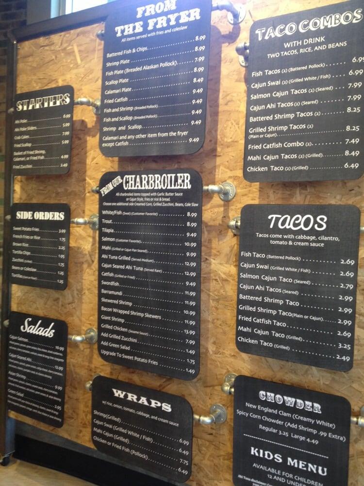 Menu at California Fish Grill restaurant, Cerritos, South St