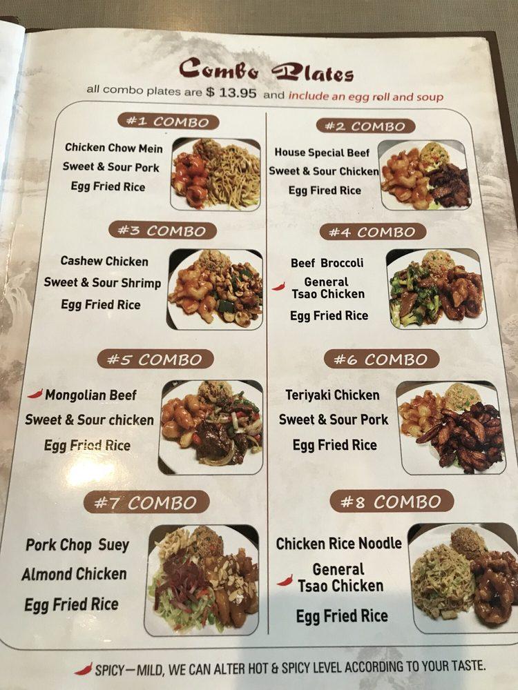 Menu at Chinatown Restaurant, Coeur d'Alene