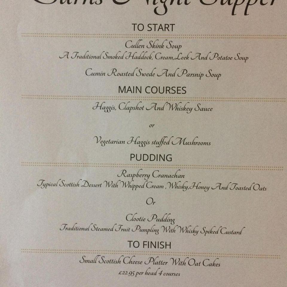 Menu at The Swan Inn pub & bar, Pontfadog