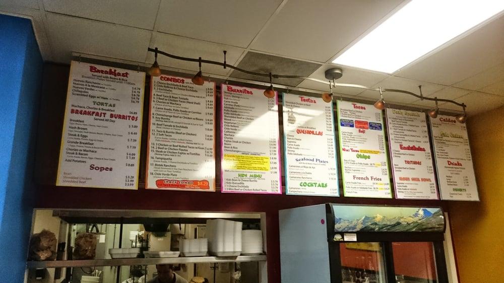 Menu at Cotijas Mexican Food restaurant, San Diego, Tierrasanta Blvd