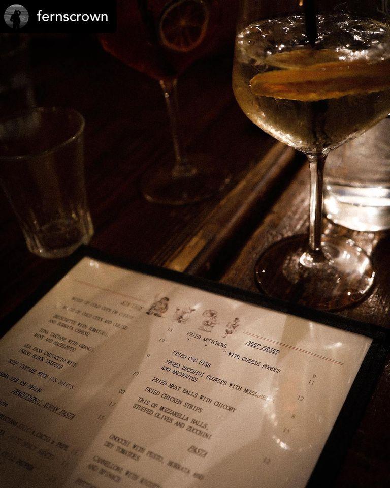 Menu da Vanda pub & bar, Roma