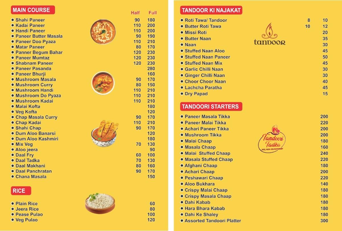 Menu at Wild Bites, Sudhowala