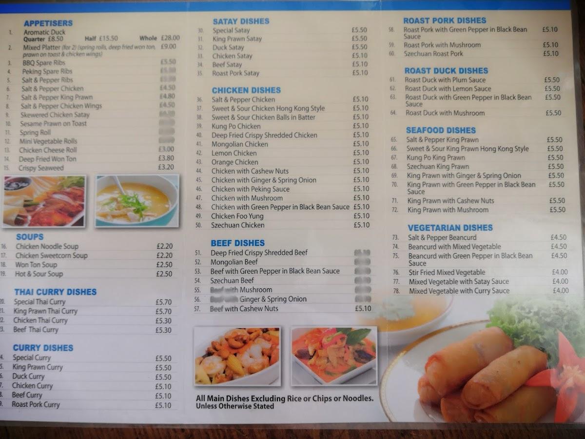 Menu at little moon restaurant, Newport-on-Tay