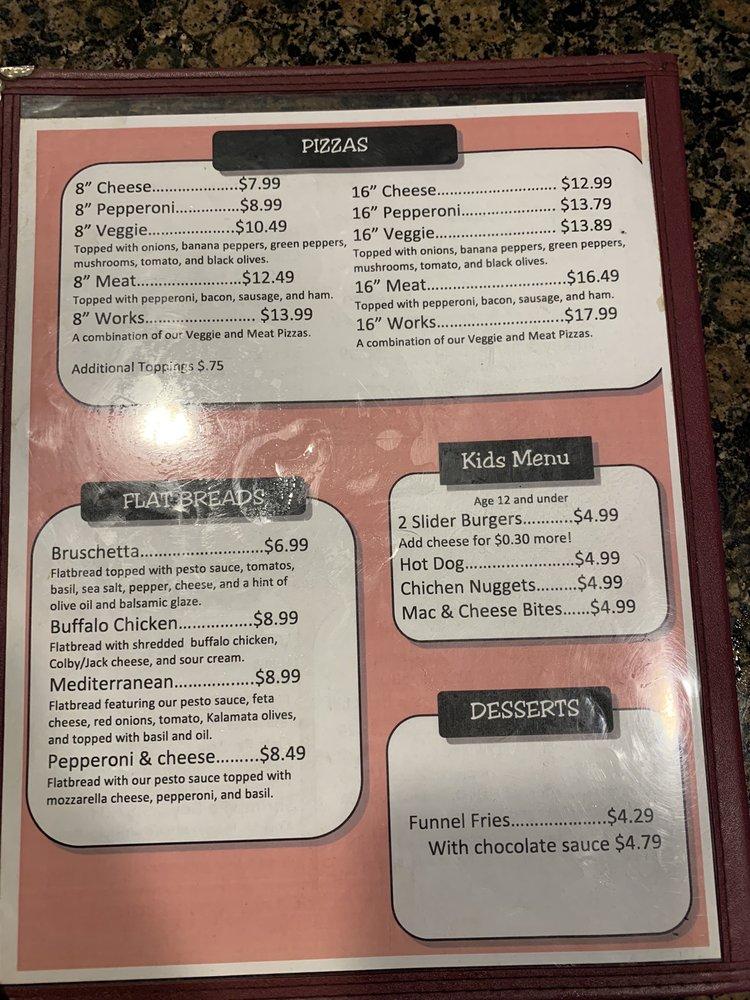 Menu at Shore Lanes Bowling Center pub & bar, Merritt Island
