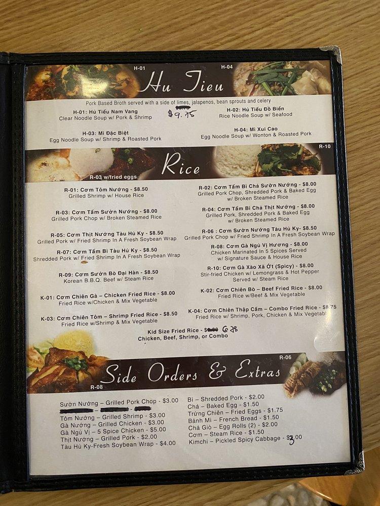 Menu at Pho Special pub & bar, Wichita