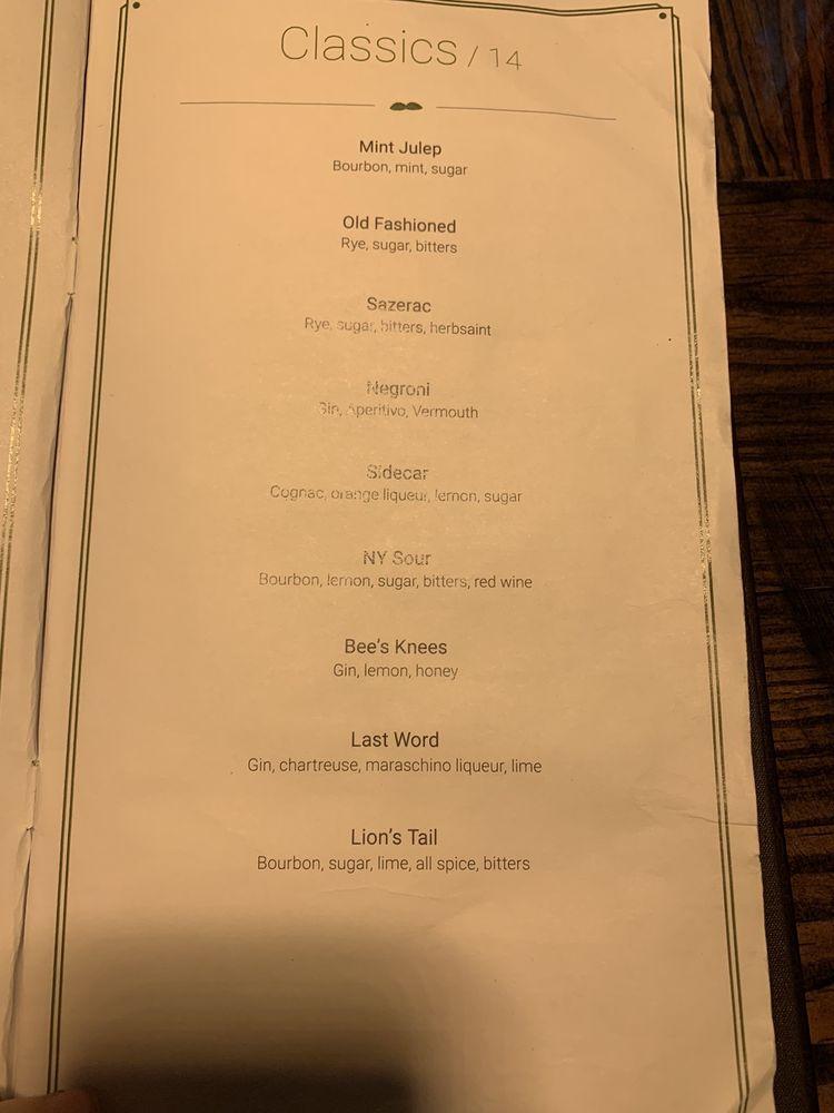 Menu at V Pizza & Julep - Palm Valley pub & bar, Palm Valley