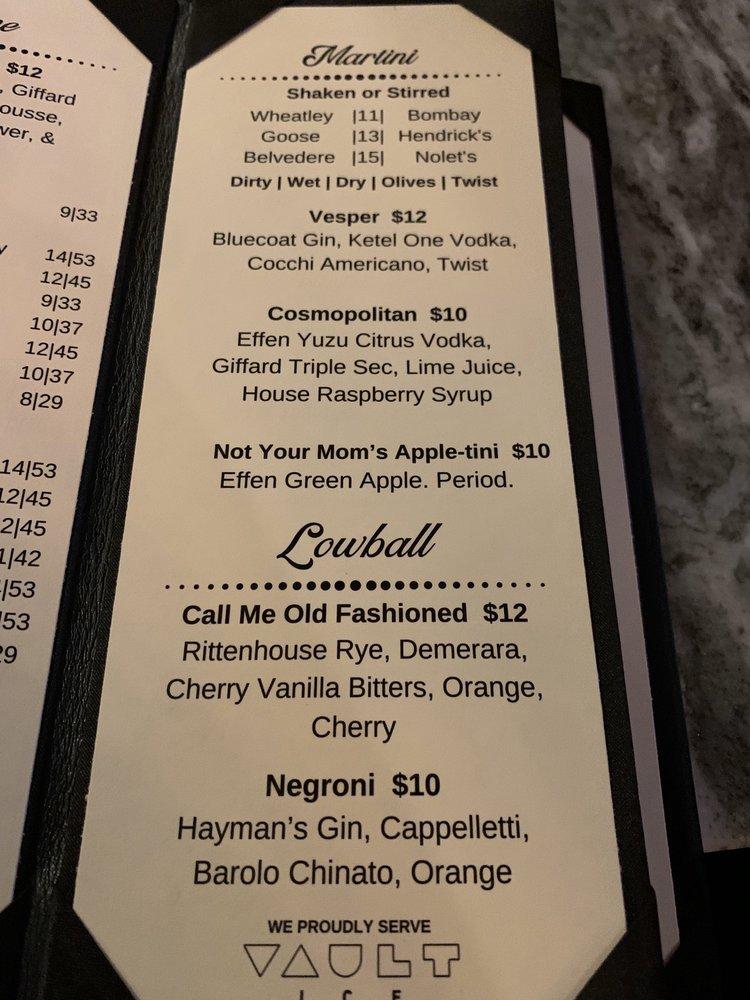 Menu at The Hamilton Supperette & Lounge pub & bar, Oklahoma City