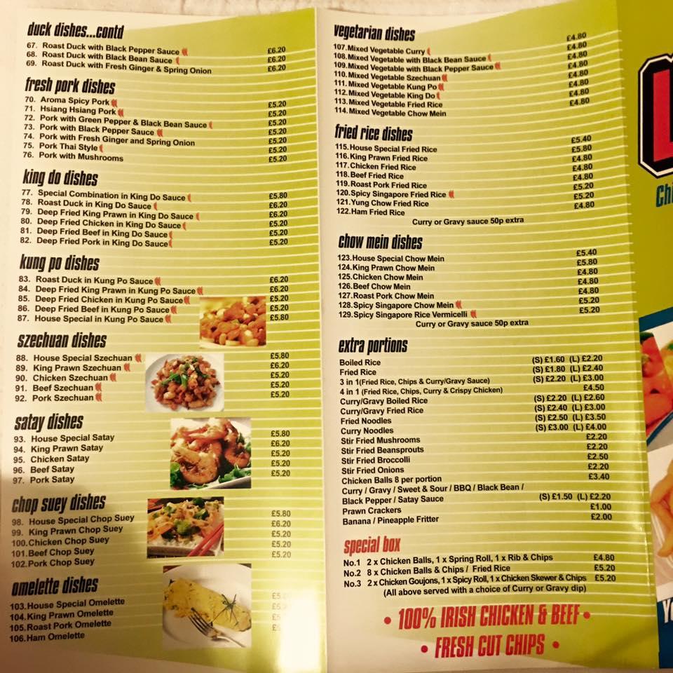 Mei Garden Chinese Armagh Menu | Fasci Garden