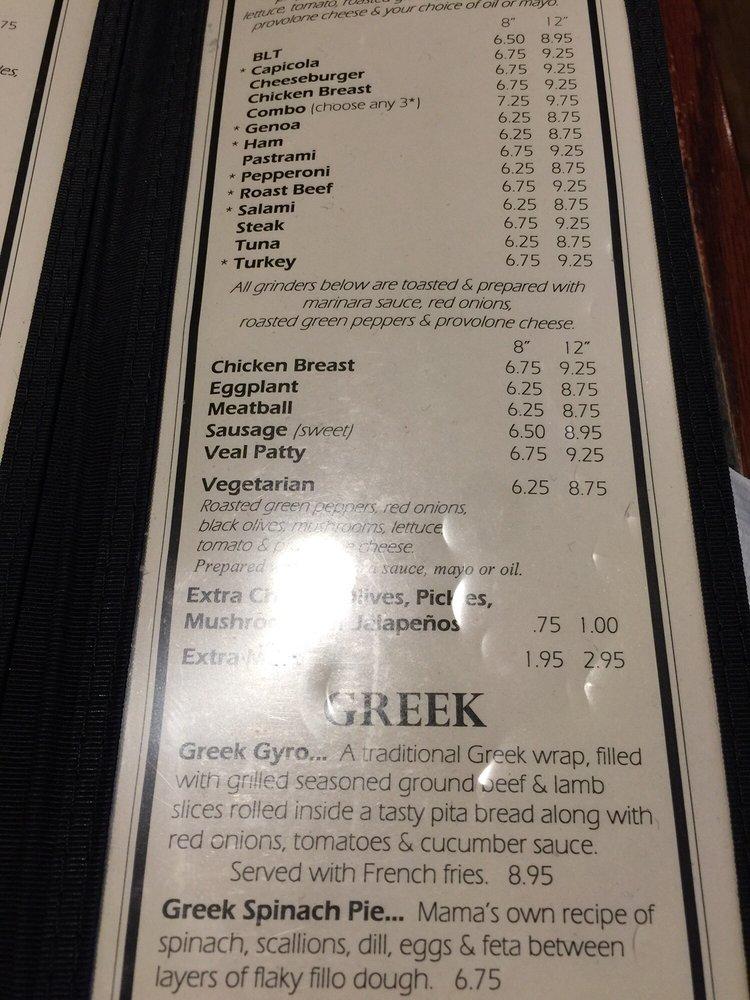 Menu at Dimitri's Pizza Restaurant, Coventry