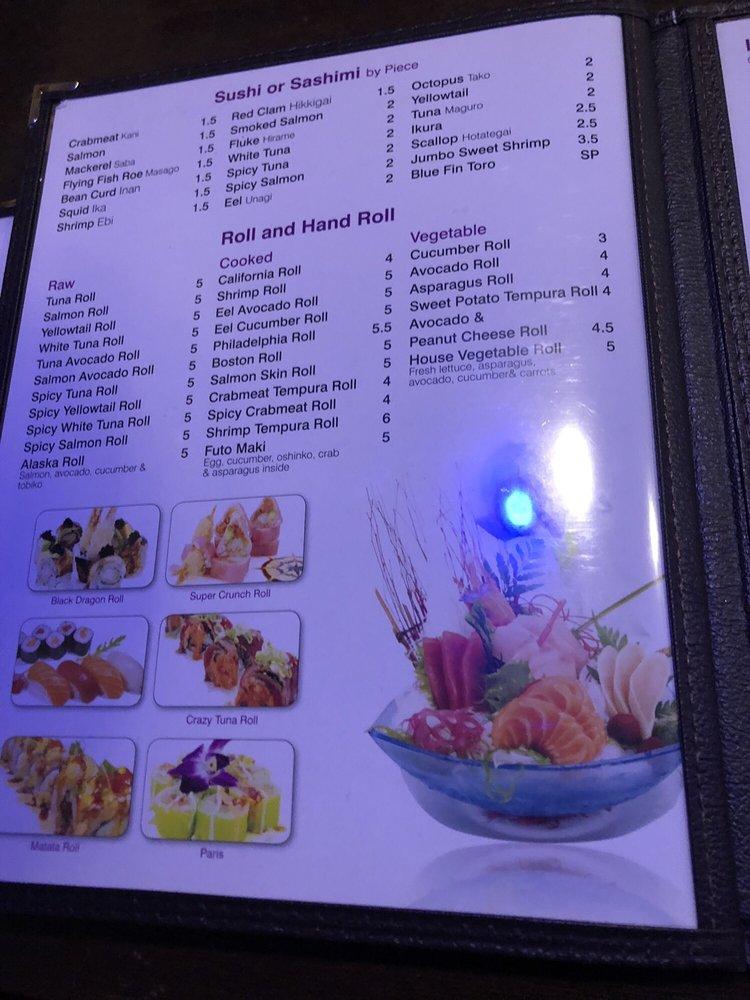 Menu at Matata Asian Cuisine restaurant, Middletown