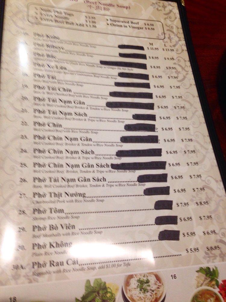 Menu at Saigon Eden restaurant, San Gabriel, 980 E Las Tunas Dr # C