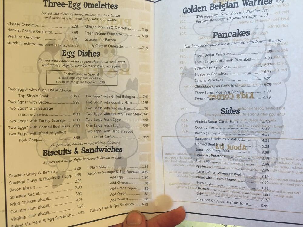 Menu at Prince George Family BBQ, Petersburg