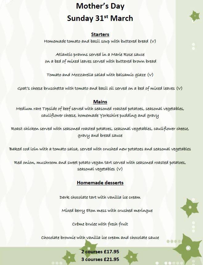 Menu at The Farmhouse Restaurant, Guildford