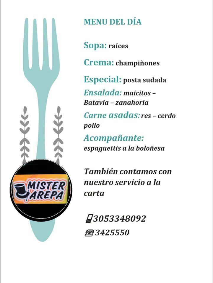 Carta del restaurante MÍSTER AREPA LA PRADERA, Dosquebradas