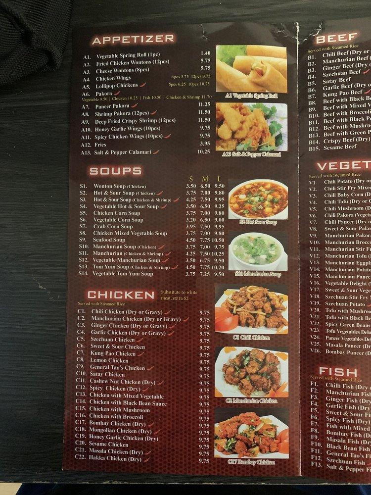 Menu at Hakka Passion restaurant, Ajax