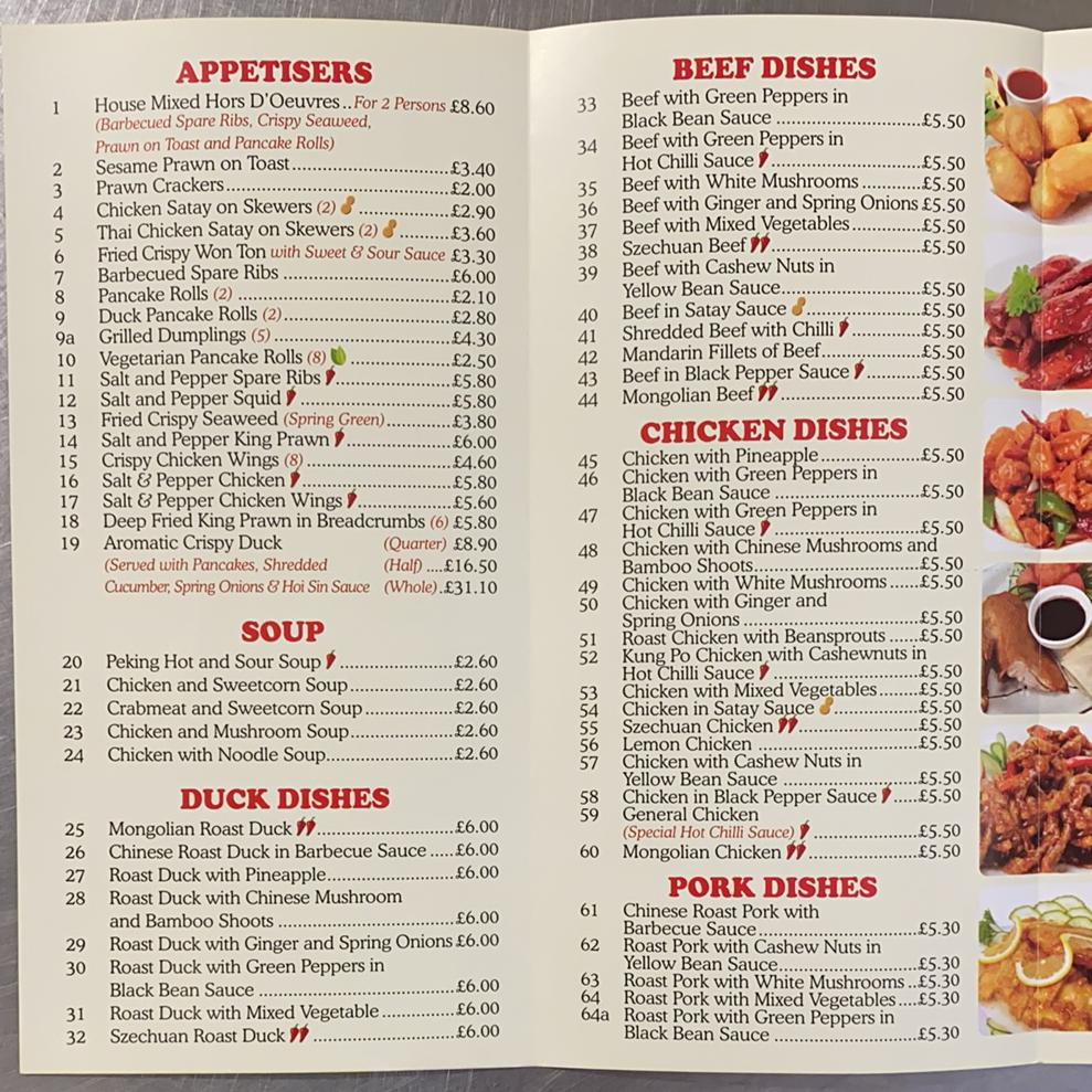 Menu at Happy Garden Chinese Takeaway fast food, Cranbrook