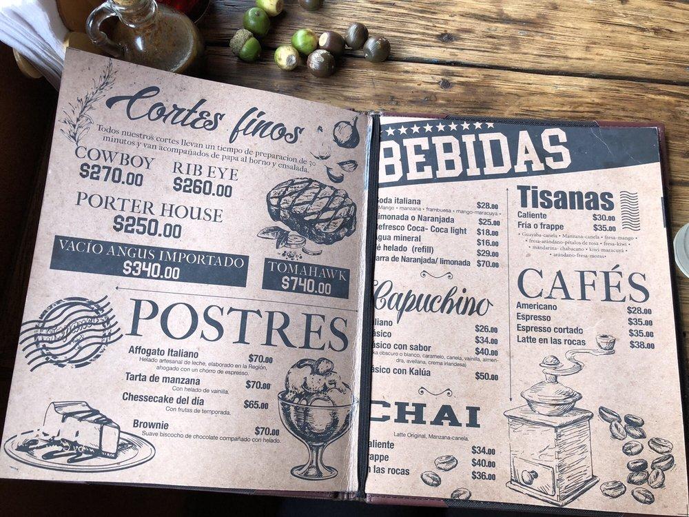 Menu at El Tapanco pizzeria, Mascota, C. Francisco I. Madero 53
