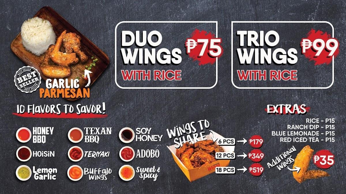 Menu at Monster Wings SM Marilao restaurant, Marilao