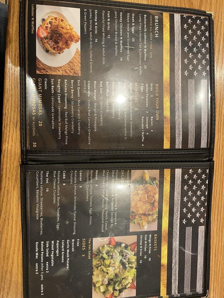 Menu at Concept Restaurant, Columbia