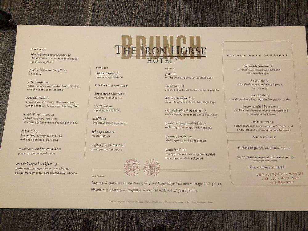 Menu at Ash Milwaukee restaurant, Milwaukee