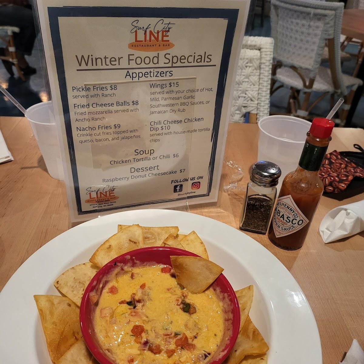 Menu at Surf City Line restaurant, Surf City