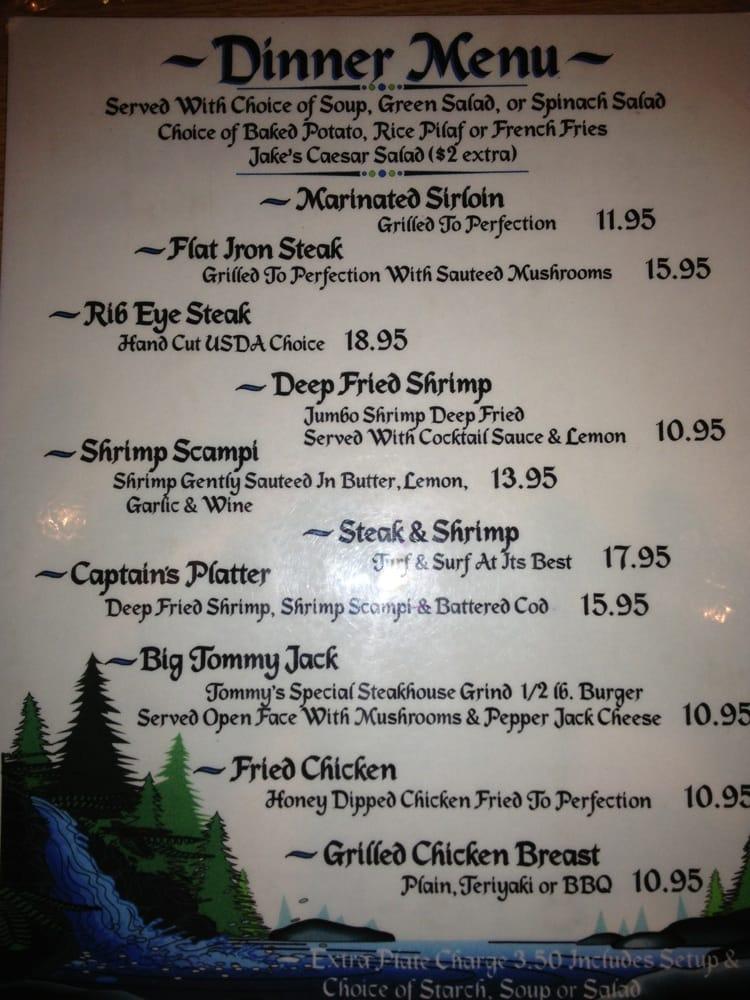 Menu at Back Alley Bowl & Grill pub & bar, Bishop