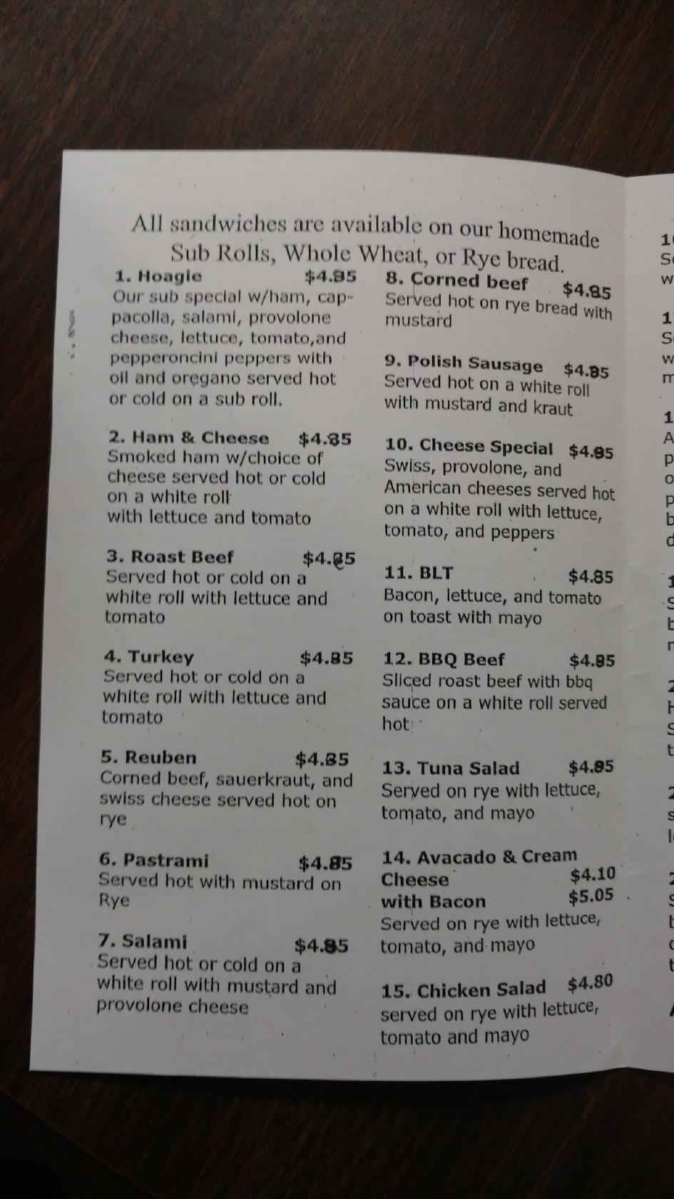 Menu at Someplace Else A Deli & Bakery, Oklahoma City