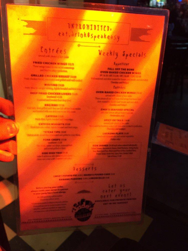 Menu at Slades Bar & Grill, Boston