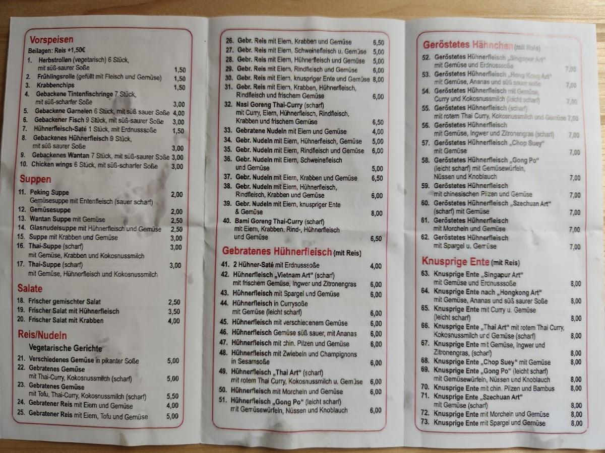 Speisekarte von China Point fast Food, Friedberg (Hessen)