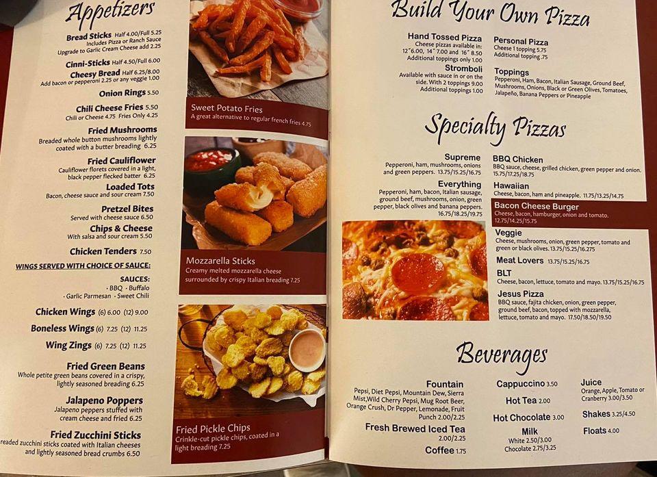 Menu at Deerfield Inn Restaurant & Catering, Deerfield Township