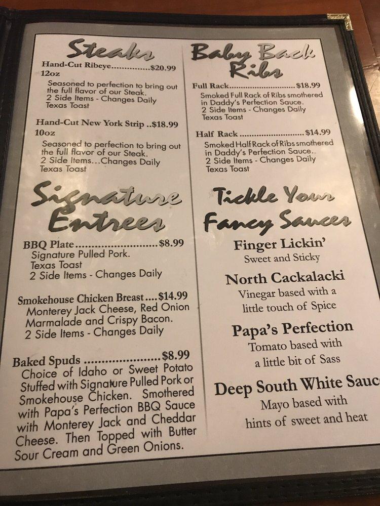 Menu at Fisher & Company BBQ, Tazewell, State Rte 693