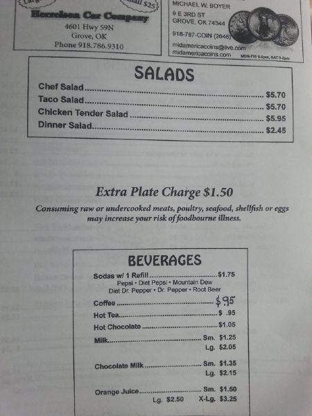 Menu at Nu Taste restaurant, Grove