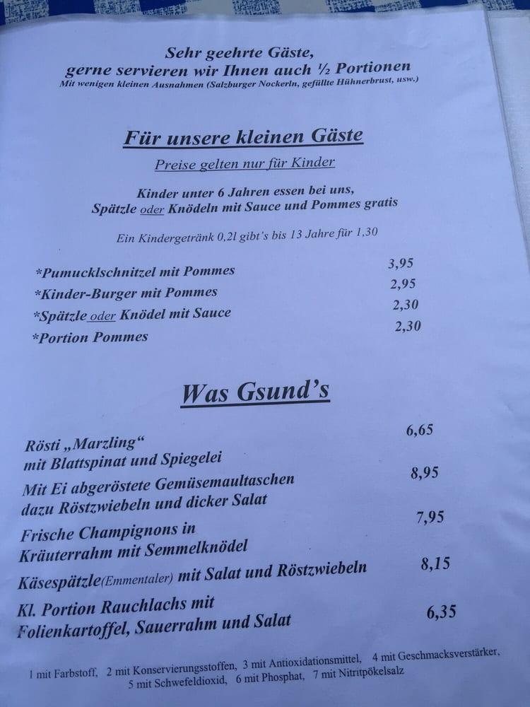 Speisekarte von Weißbräu Huber restaurant, Freising